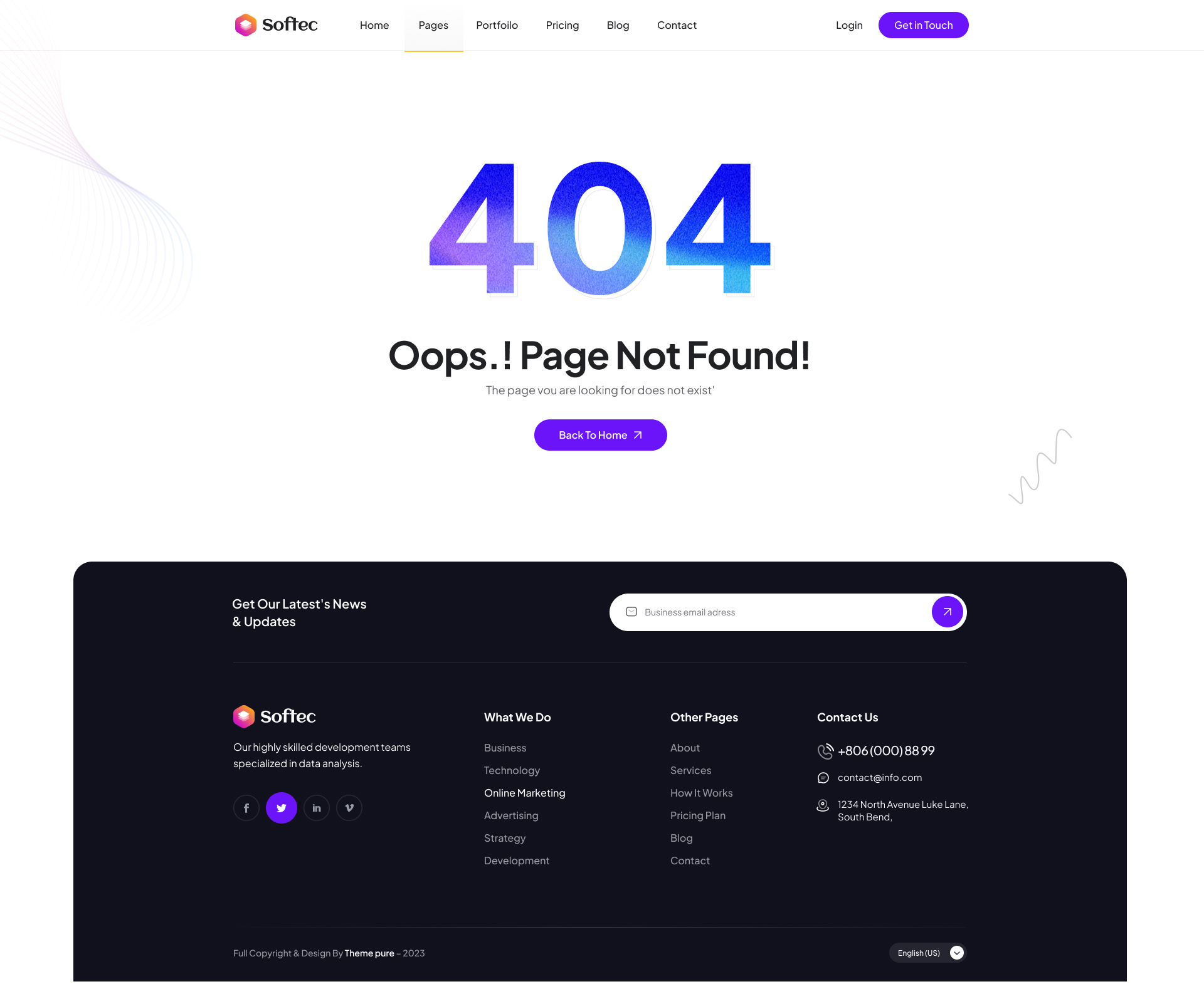 Softec - Software & Technology Figma Template by Theme_Pure | ThemeForest